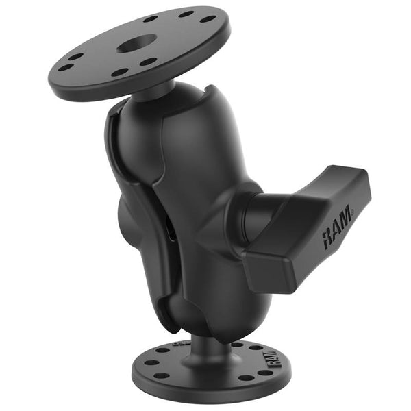 RAM-101U-B_RAM Universal Double Ball Mount with Two Round Plates - C ...